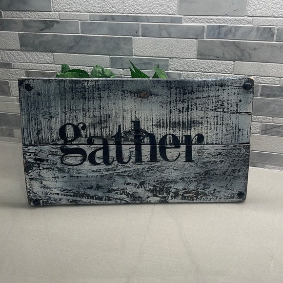 Accents | Diy Farmhouse Gather Sign | Poshmark